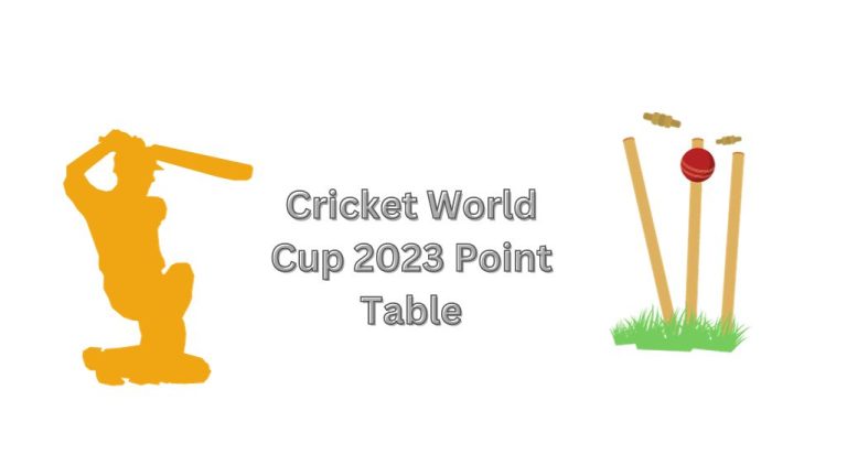 World Cup 2023 Points Table Cricket
