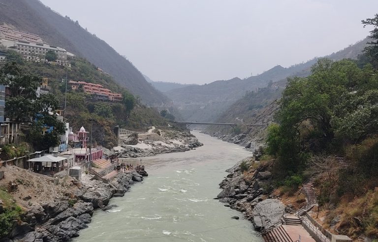 The Holy Confluence of Alakananda and Bhagirathi at Devprayag